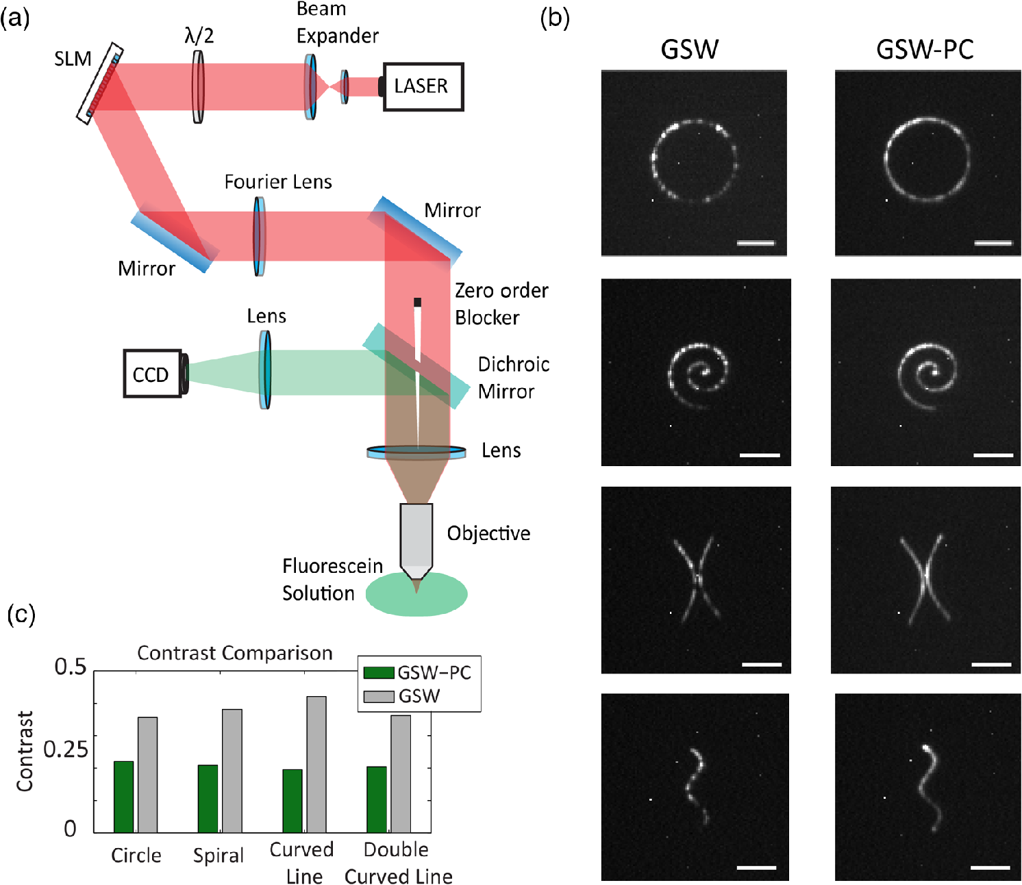 Phase-controlled, speckle-free holographic projection with applications ...