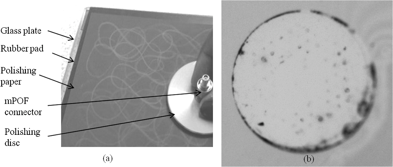 Demountable connection for polymer optical fiber grating sensors