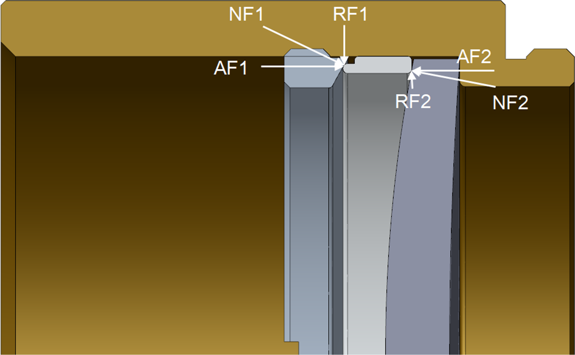 High accuracy lens centering using edge contact mounting